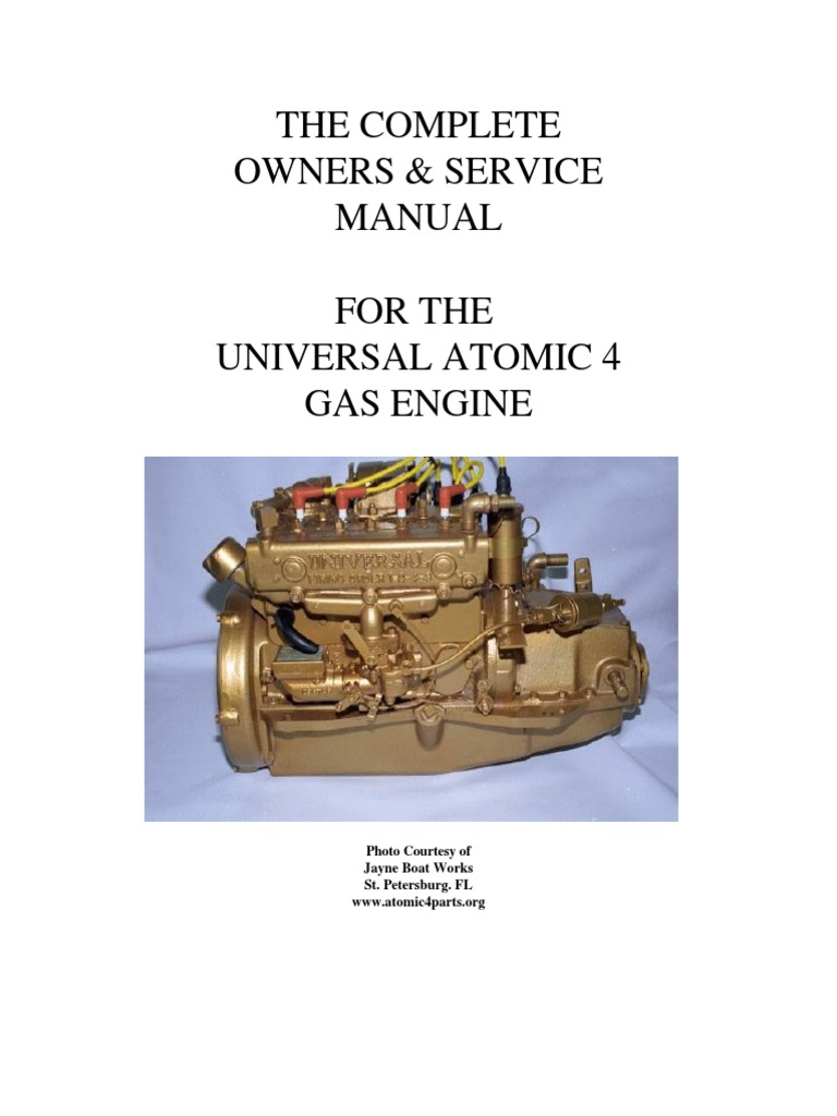 Universal Atomic 4 Engine Manual | PDF | Carburetor | Throttle