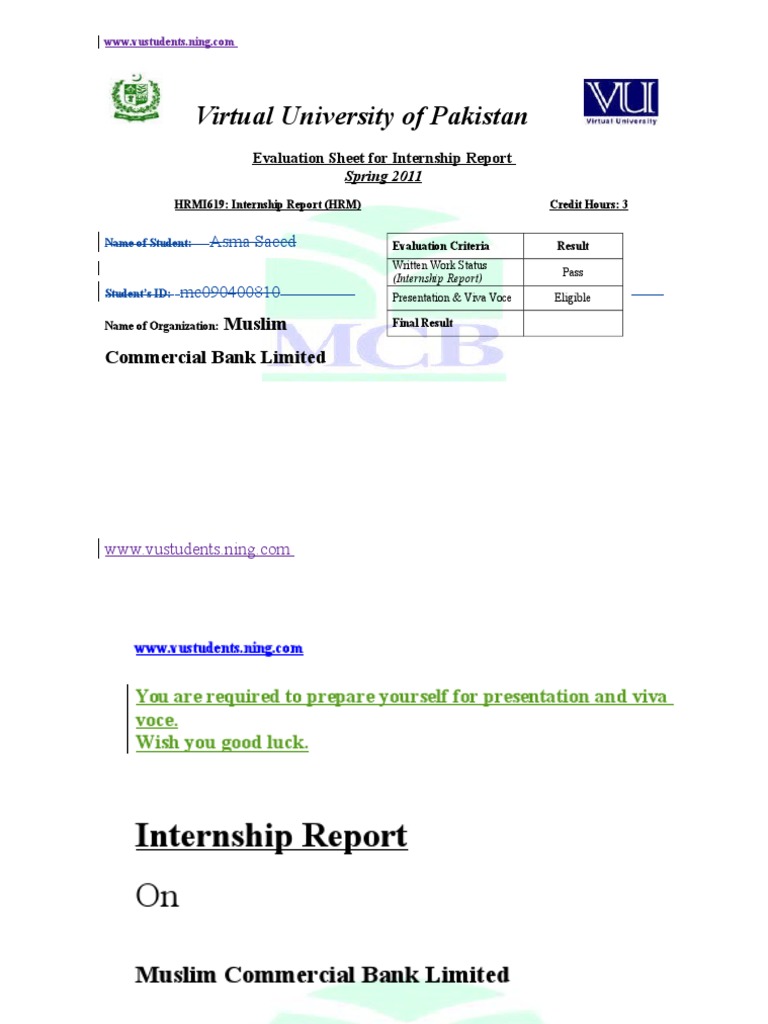 Mcb Bank Related Assignment Pdf Banks Human Resource Management