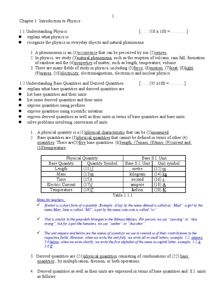 F4 CH 1 Teacher | PDF | Observational Error | Scientific Observation