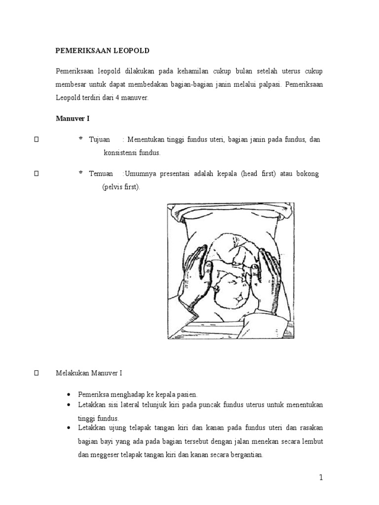Pemeriksaan Leopold | PDF