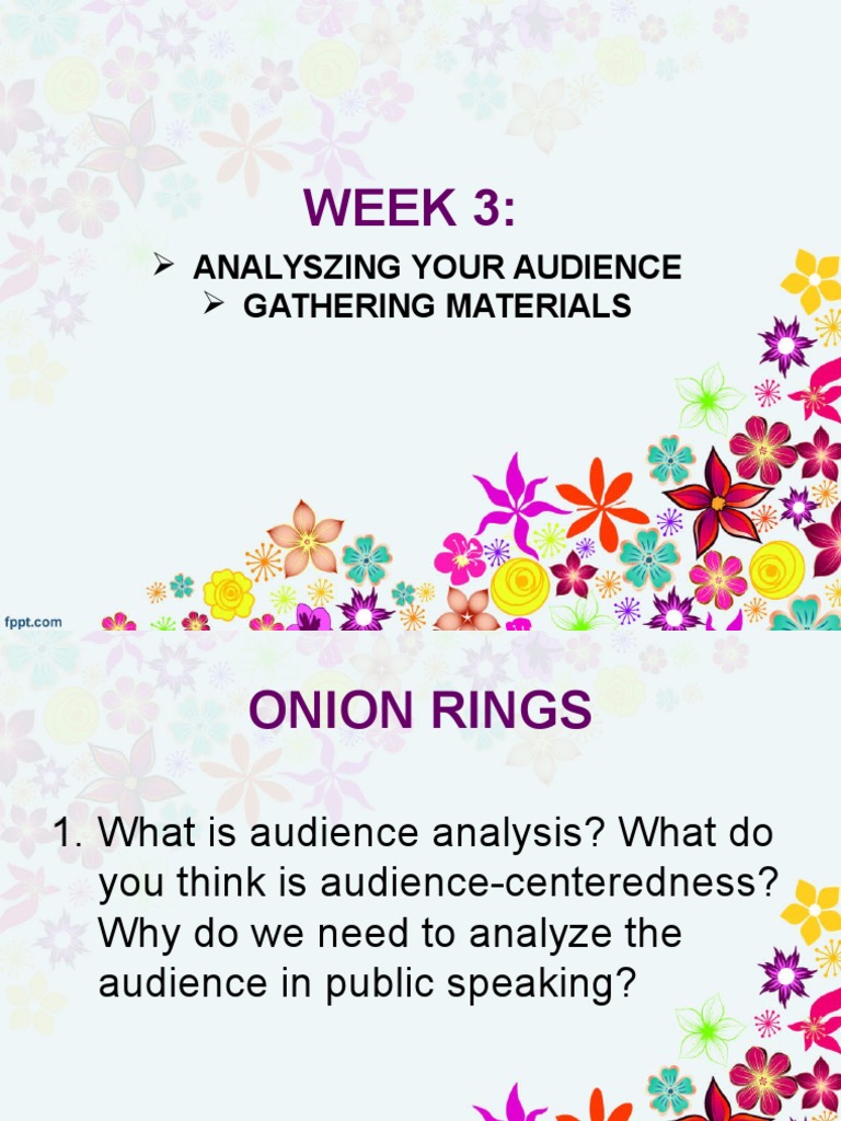 Audience Analysis for Effective Speaking | PDF | Audience | Survey ...