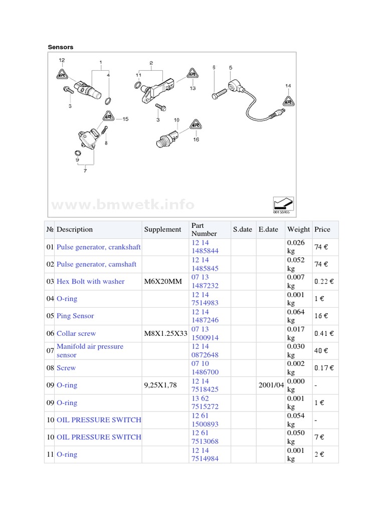 Mini R50 Engine Electrical System Parts Manual | PDF | Automotive ...
