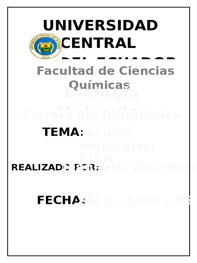 Técnica FISH | PDF | Hibridación in situ fluorescente | Cromosoma