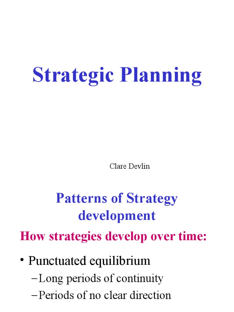 Strategic Planning | PDF | Strategic Management | Strategic Planning