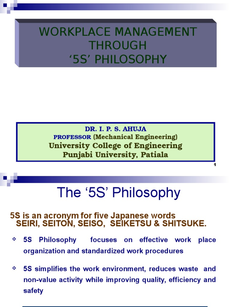 5S | Lean Manufacturing | Inventory