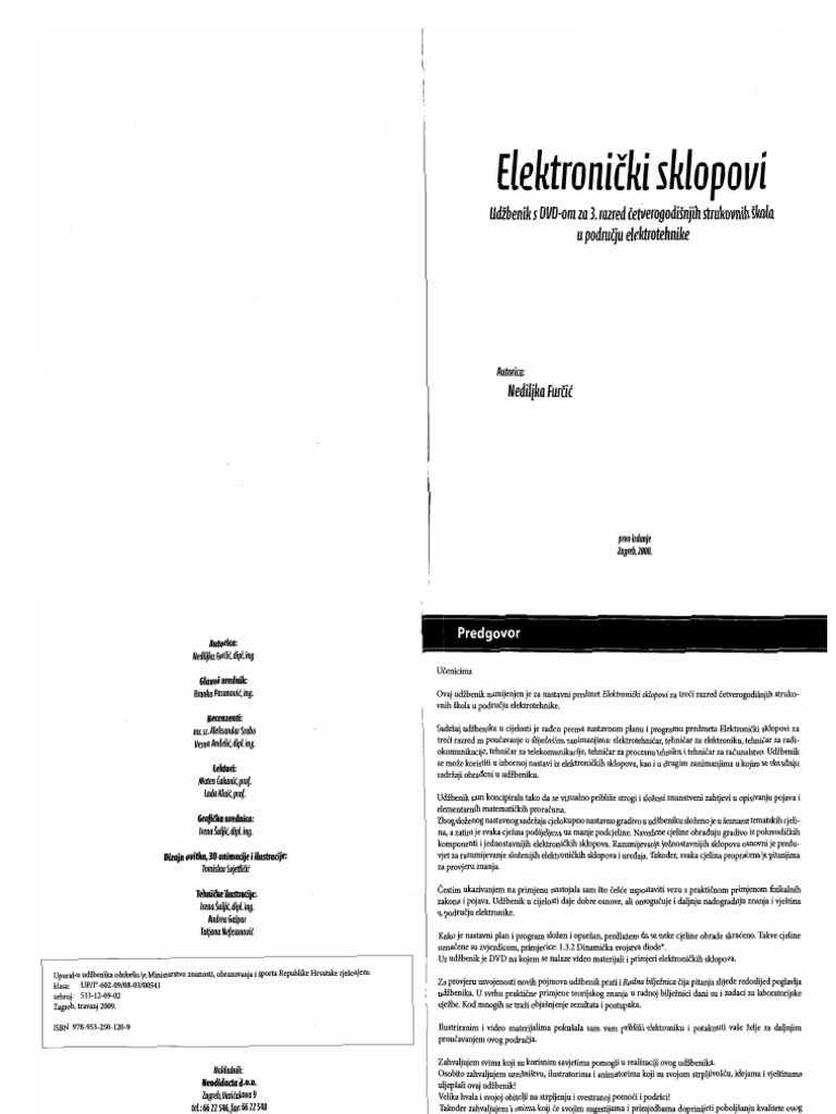 Elektronicki Sklopovi PDF | PDF