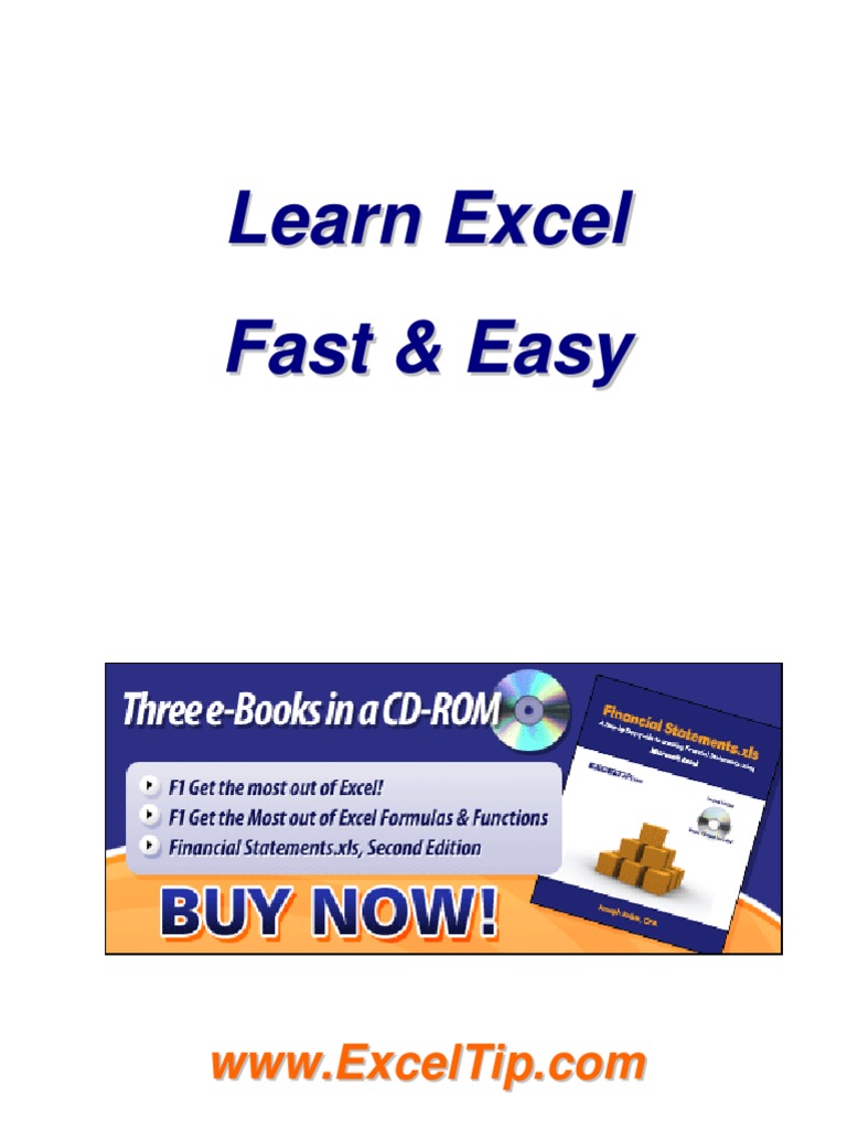 Learn Excel | PDF | Microsoft Excel | System Software