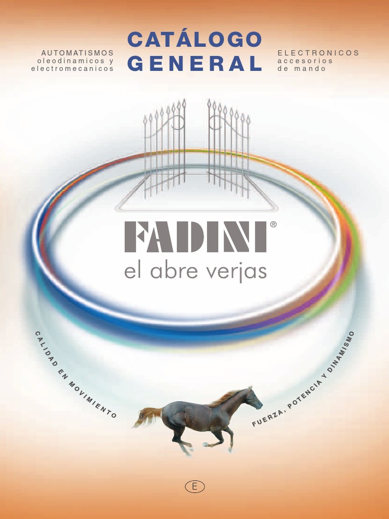 Catalogo General Automatizaciones - FADINI | Descargar gratis PDF ...