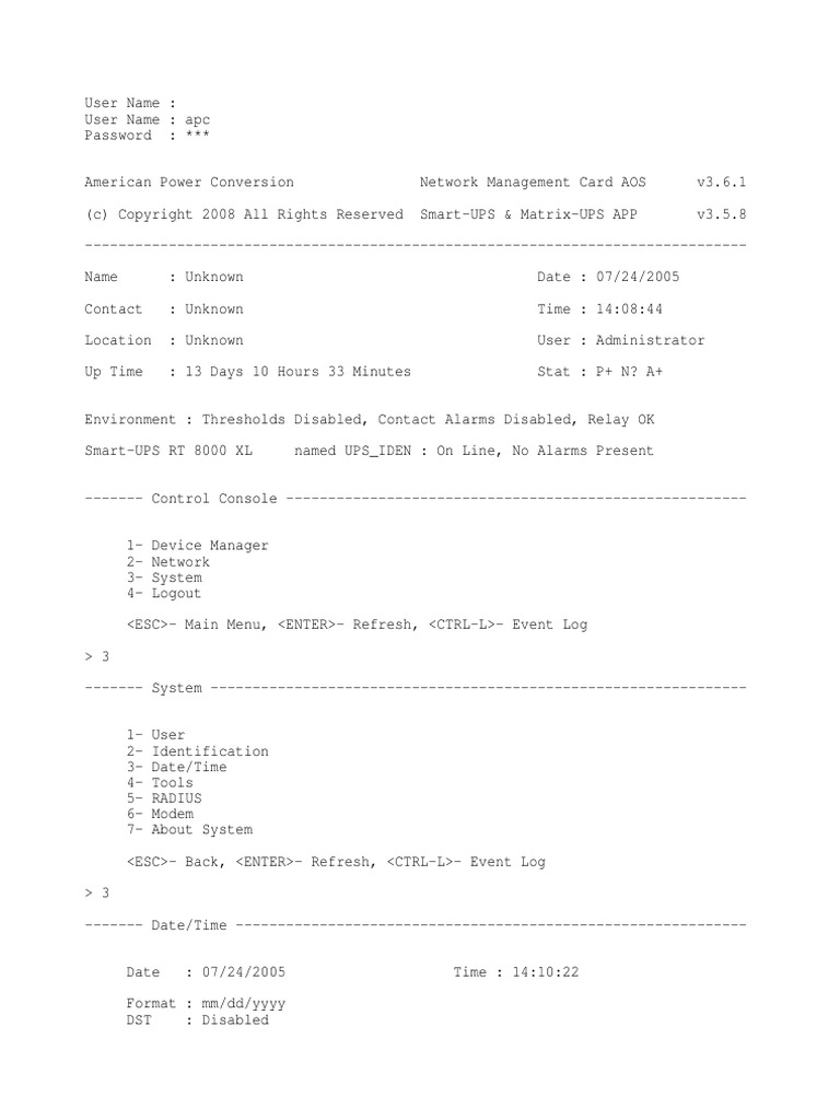 Atc Ups Apc | PDF | Booting | Daylight Saving Time