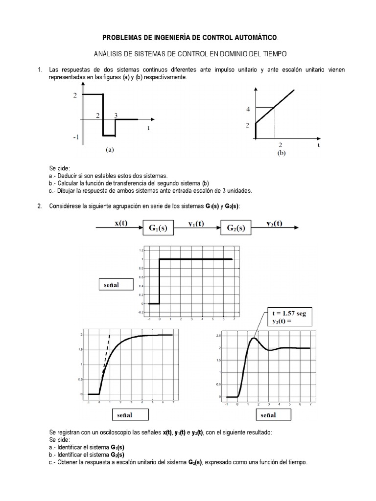 Hoja de Problemas #4 | PDF | Inductor | Sistema de control