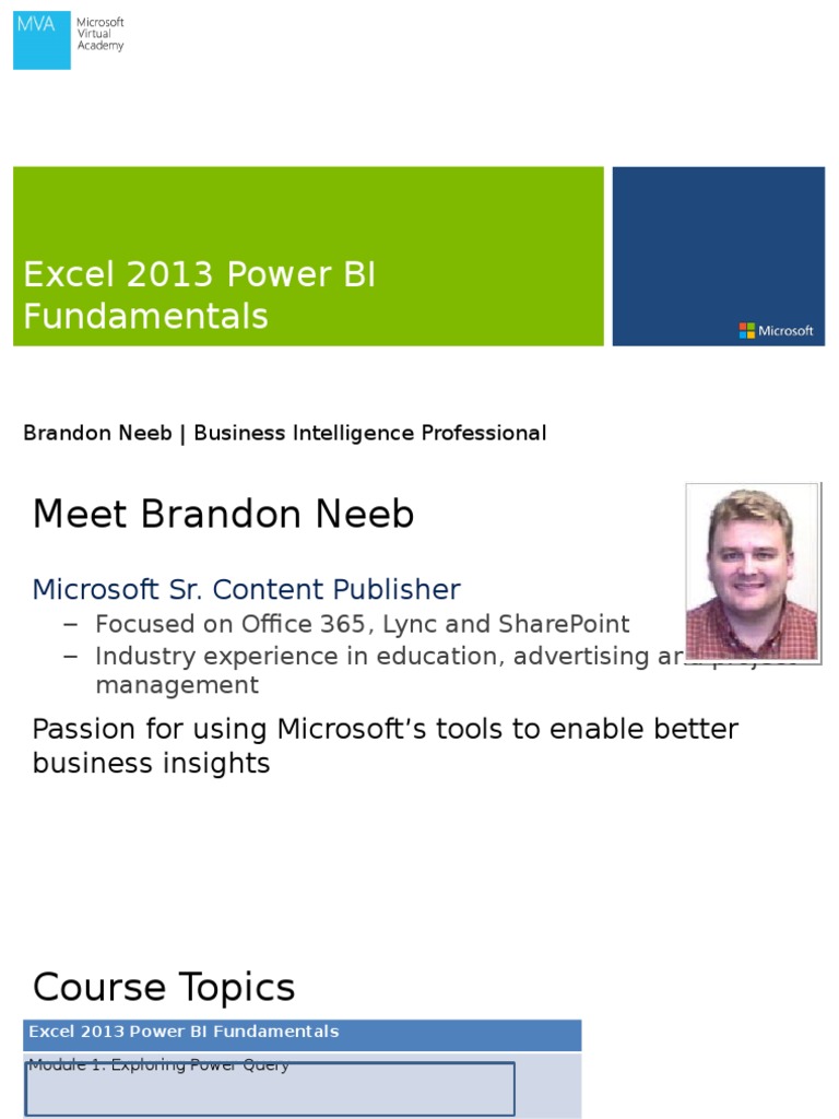 Module 1 - Exploring Power Query | PDF | Business Intelligence ... Module 1 - Exploring Power Query | PDF | Business Intelligence ...