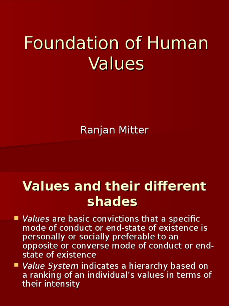 02-Foundation of Human Values | PDF | Value (Ethics) | Mind