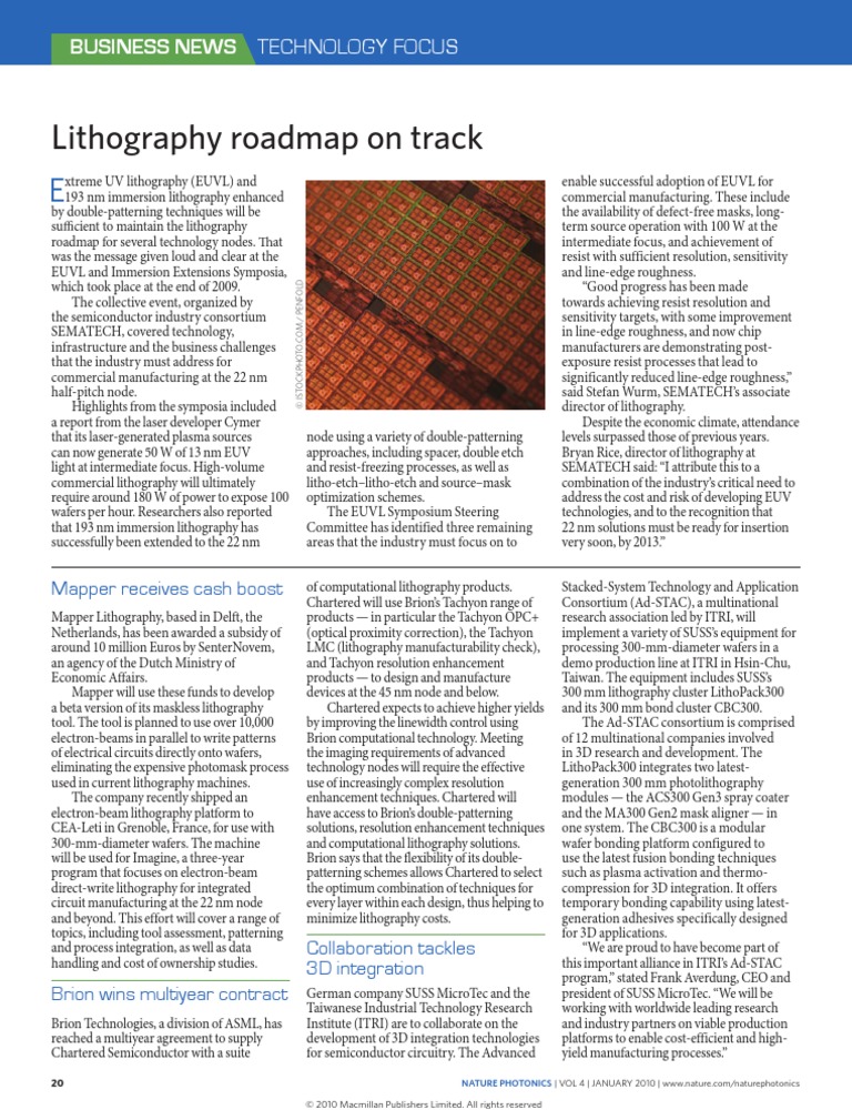 Mapper - Lithography in Nature Business | PDF | Photolithography ...