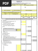 Form 16 Excel Format | PDF | Employee Benefits | Payments