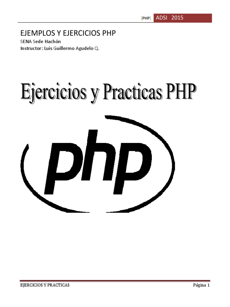 Ejercicios y Practicas PHP | PDF | Comillas | Php