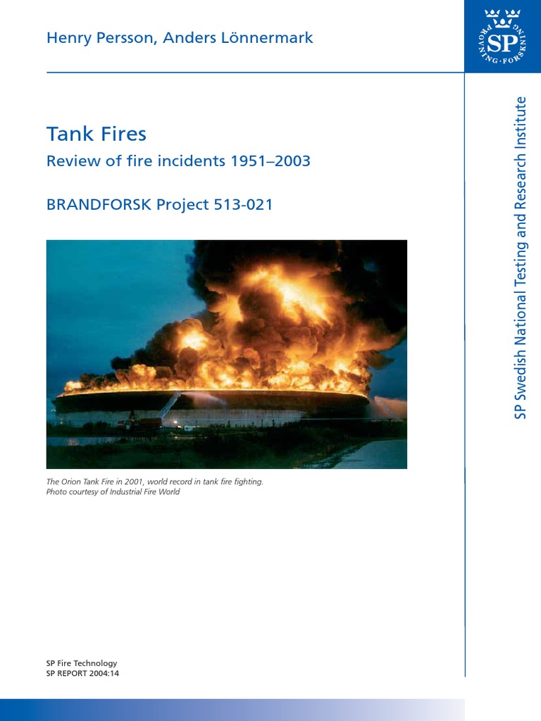 Tank Fires - Review of Fire Incidents | PDF | Firefighting | Foam