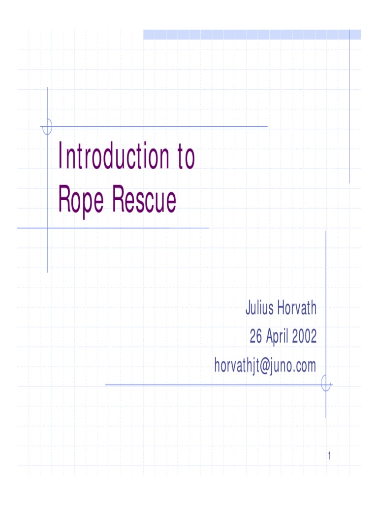 Rope Rescue Training Intro | PDF | Knot | Rope