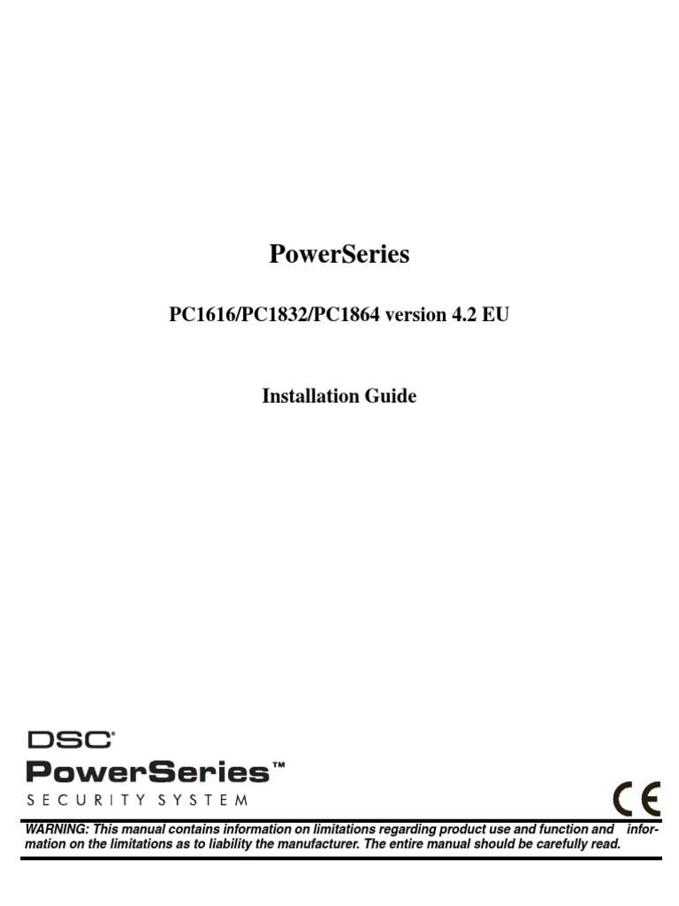 PC1616 PC1832 PC1864 V4 2 Installation Manual en | PDF | Power Supply ...