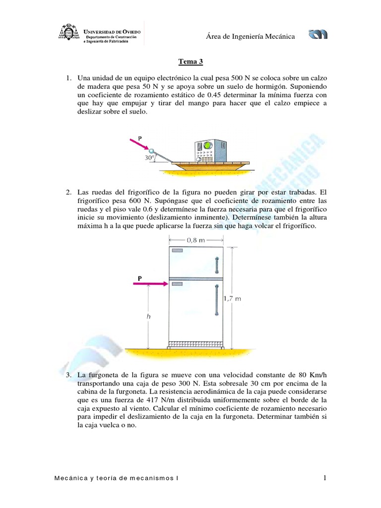 Estatica3 PDF | PDF | Fricción | Fuerza