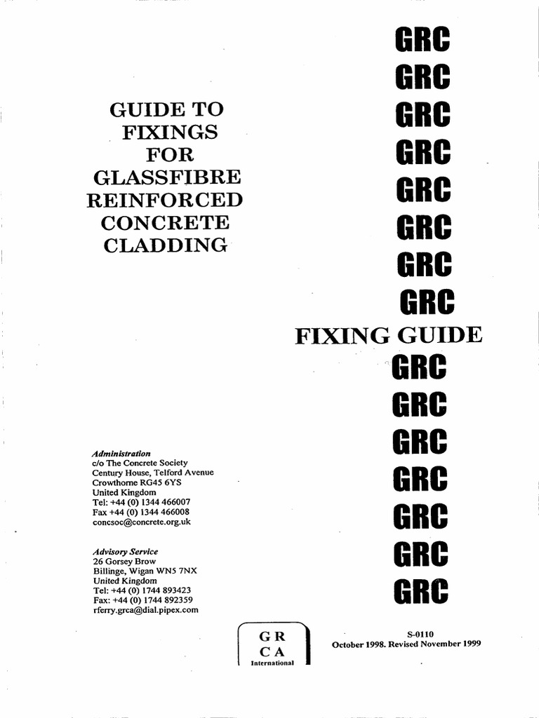 Guide To Fixings For GRC Cladding | PDF | Corrosion | Stainless Steel