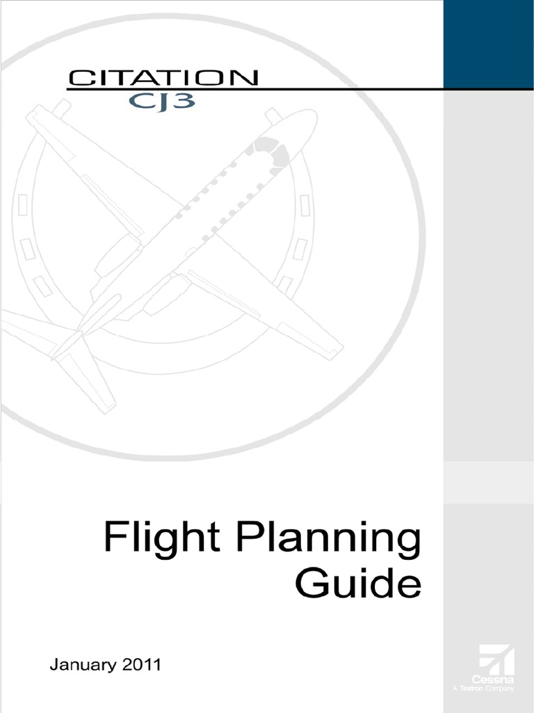 Citation CJ3 - Flight Planning Citation | PDF | Takeoff | Flap ...