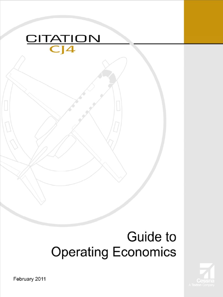 Guide to Estimating Operating Costs of a Cessna Citation CJ4 Jet | PDF ...