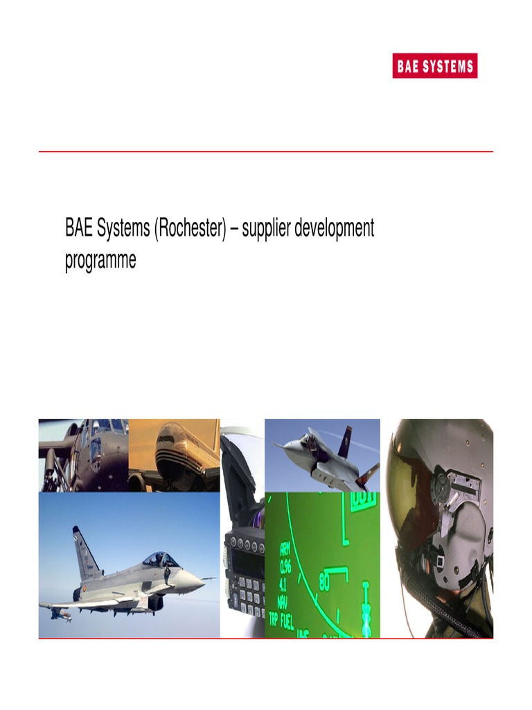 BAE Systems Presentation | PDF | Lean Manufacturing | Educational ...