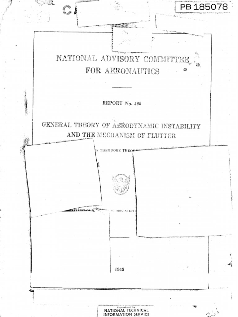 General Theory of Aerodynamic Instability and The Mechanism of Flutter ...