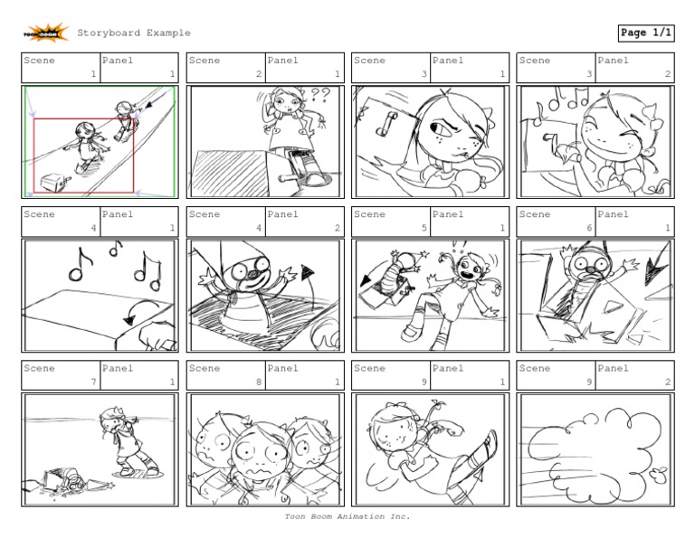 Storyboard Example for Animation | PDF | Games & Activities | Teaching ...