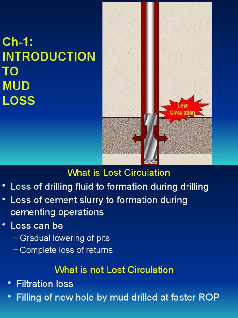 Understanding Mud Loss Mechanisms and Classification of Lost ...