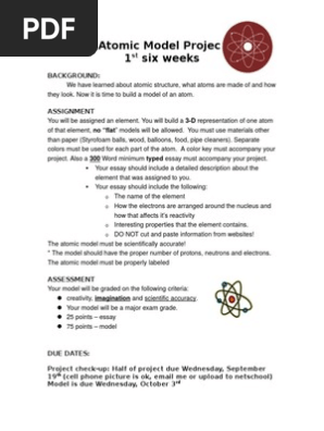 Atom Model Project