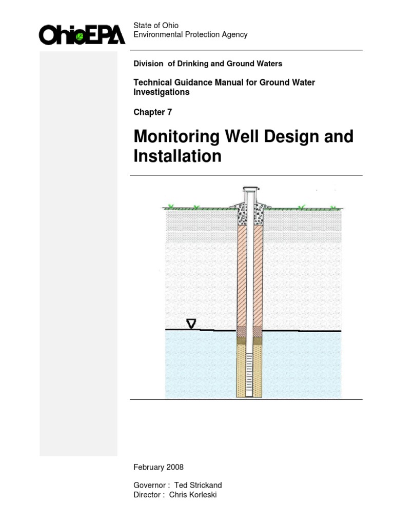 Monitoring Well Design and Installation TGM-07 - Final0208w | PDF ...