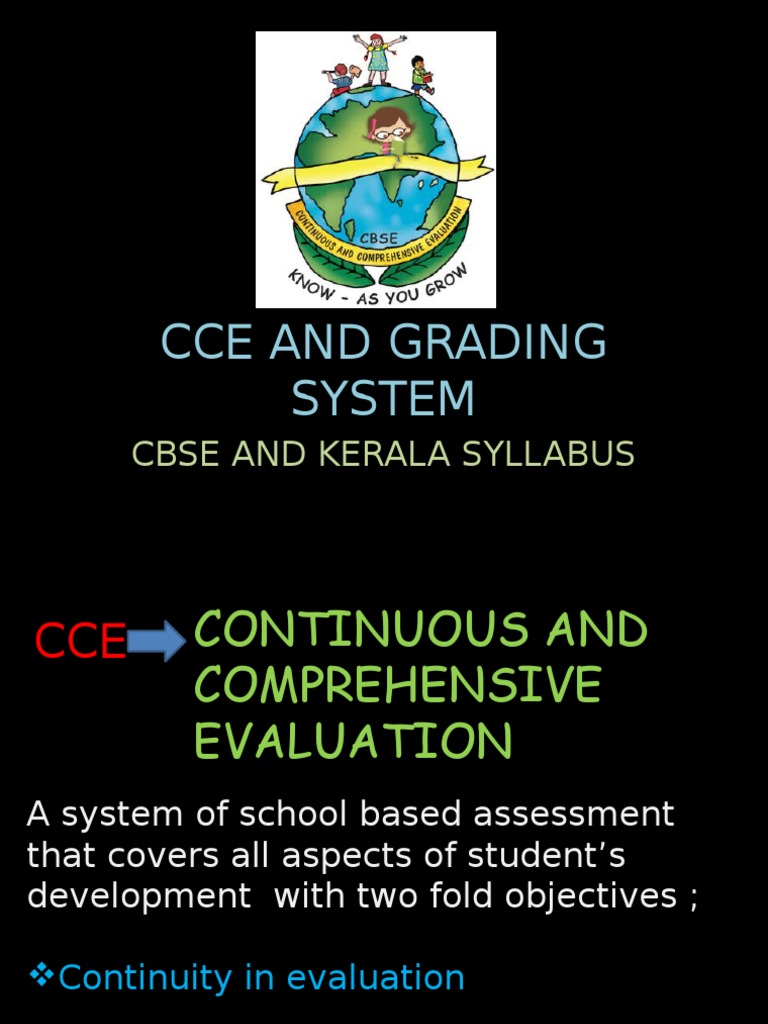 CCE Grading System Overview in Kerala | PDF | Educational Assessment ...
