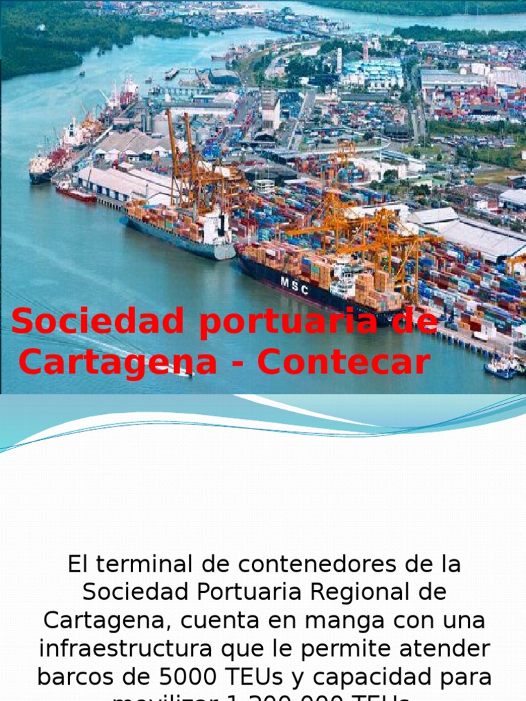 Sociedad Portuaria de Cartagena - Contecar | PDF | Máquina elevadora ...
