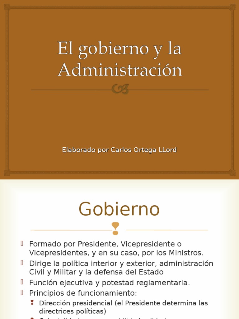 Constitución Española El Gobierno Y La Administración Pdf Gobierno