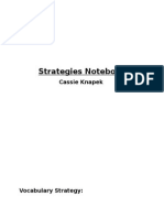 Strategy Notebook | PDF | Vocabulary | Reading Comprehension