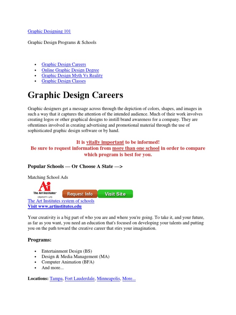 Graphic Designing 101 | PDF | Graphic Design | Graphics