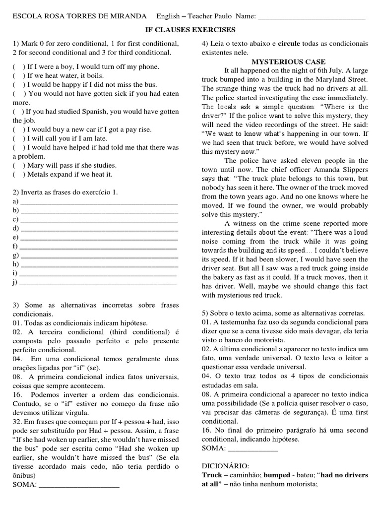 if-clauses-exercises
