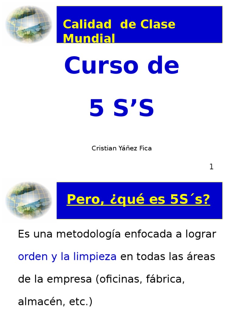 Curso de Metodología 5S: Orden y Limpieza | PDF