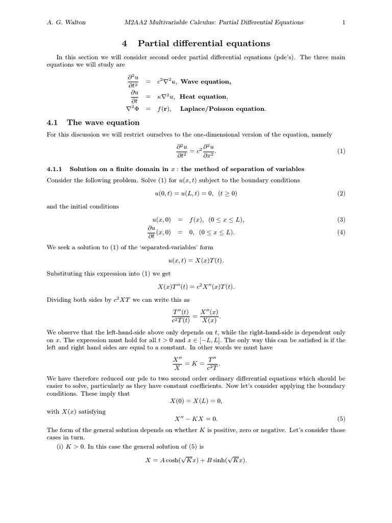 Chapter 4 PDE | PDF | Partial Differential Equation | Green's Function