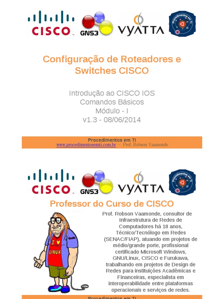 Comandos Básicos para Roteadores Cisco | PDF | Modelo OSI | Roteador ...