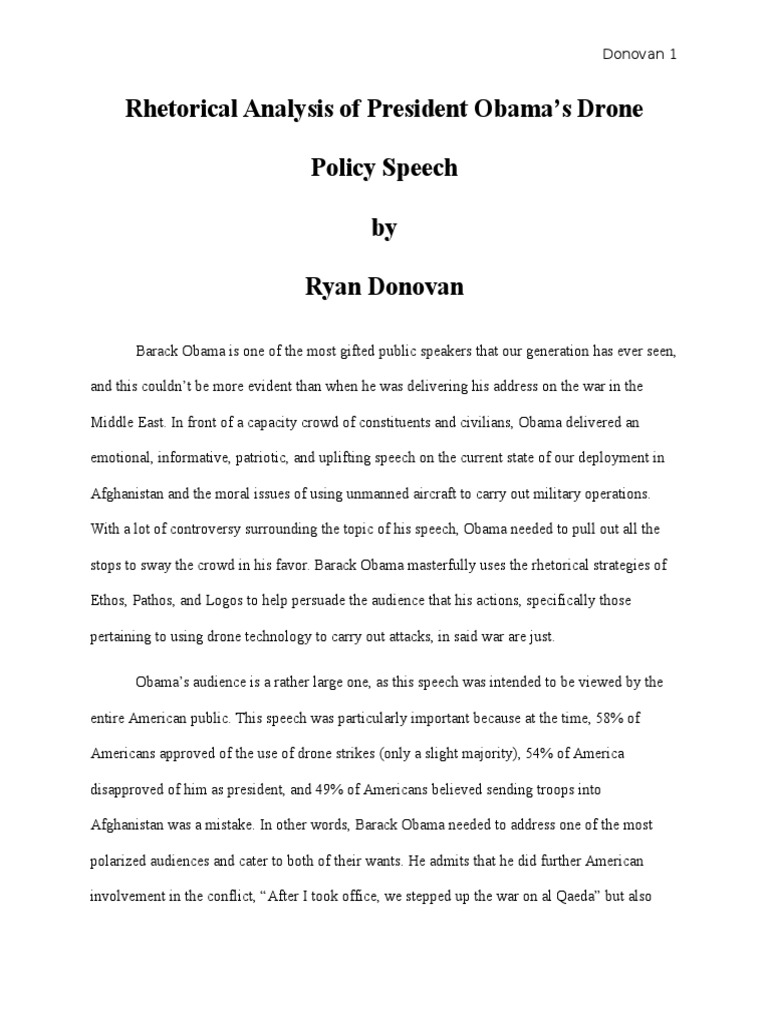 Rhetorical Analysis | PDF | Barack Obama | Rhetoric