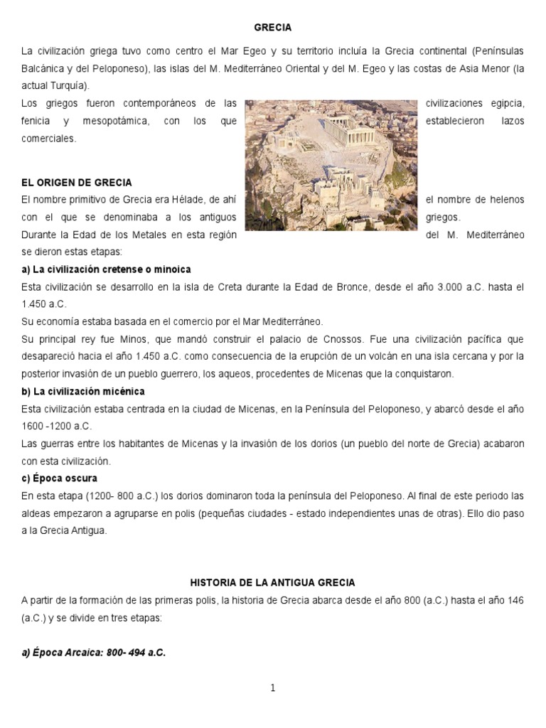 GRECIA | PDF | Antigua Grecia | Grecia
