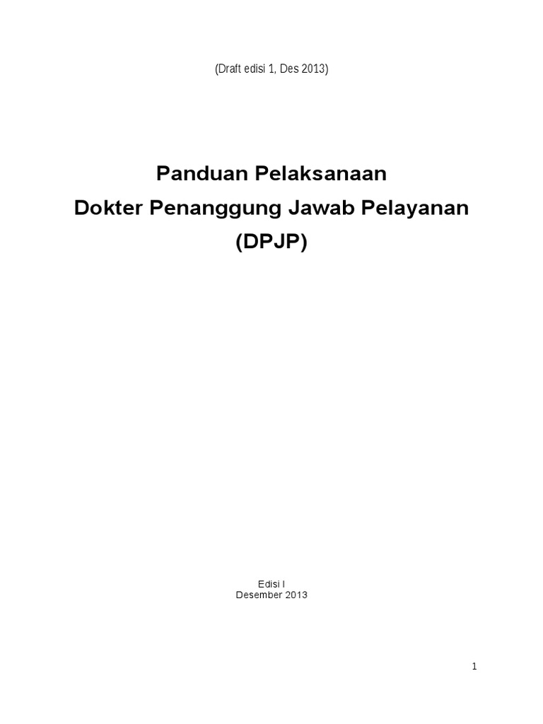 Panduan DPJP | PDF