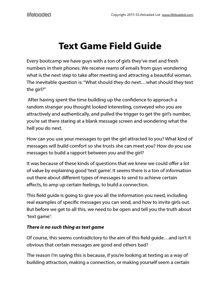 Text Game Field Guide There Is No Such Thing As Text Game PDF Text 