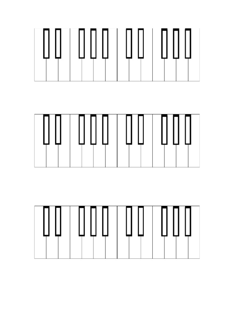 Blank Piano Keys | PDF