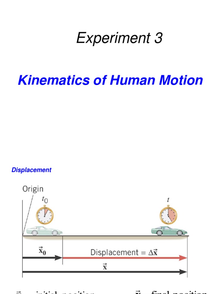 Kinematics of Human Motion Explained | PDF