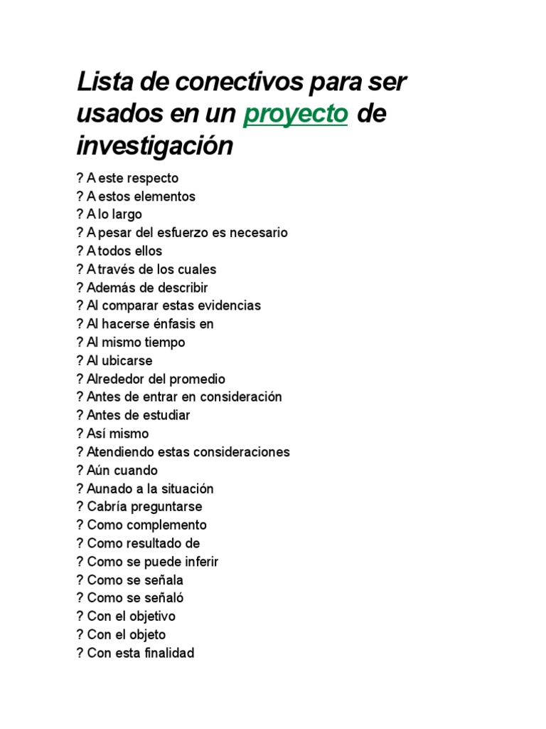 Lista de Conectivos para Ser Usados | PDF | Certeza | Lingüística