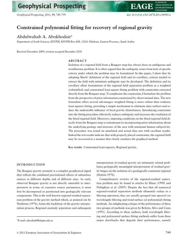 Geophysical Data Analysis Method | PDF | Least Squares | Ordinary Least ...