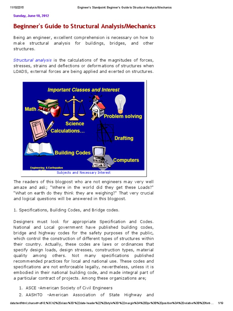 Beginner's Guide to Structural Analysis | PDF | Science & Mathematics